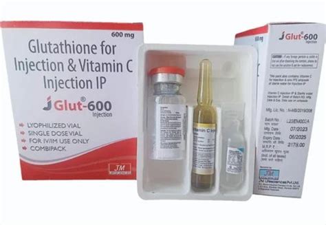 Glut 600 Glutathione For Injection And Vitamin C Injection Ip For Body
