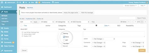 How To Bulk Update And Edit Posts In WordPress Meks