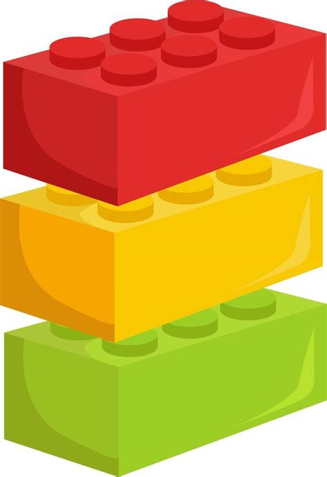 Lego Blocks Illustration Vector On White Background 13514339 Vector Art At Vecteezy