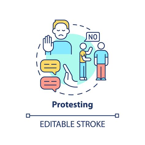Protesting Concept Icon Functional Communication Abstract Idea Thin