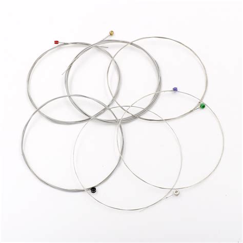 Donlis 1set 009 Gauge 6 String Electric Guitar Strings With Colorful