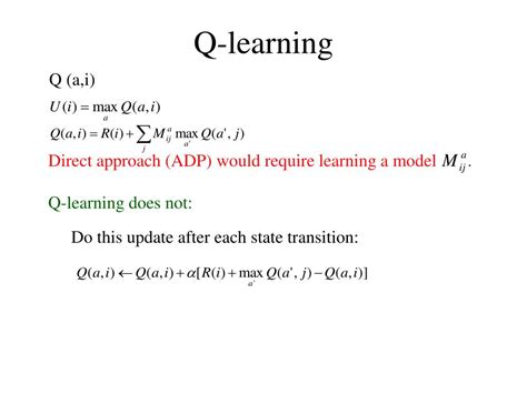Ppt Reinforcement Learning I The Setting And Classical Stochastic Dynamic Programming