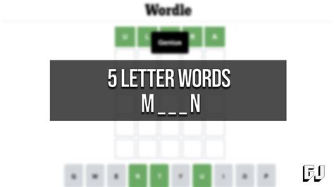 Letter Words Starting With M And Ending With N Wordle Guide Gamer Journalist