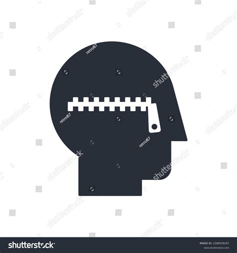 Head Locked Limited Perception Vector Linear Stock Vector Royalty Free