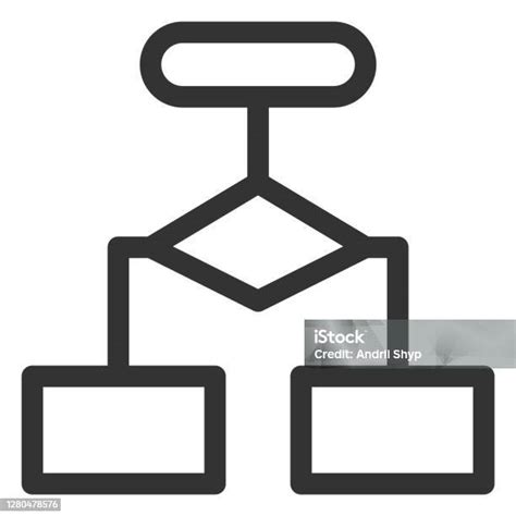 Ikon Algoritma Aliran Algoritma Simbol Diagram Atau Ikon Ilustrasi