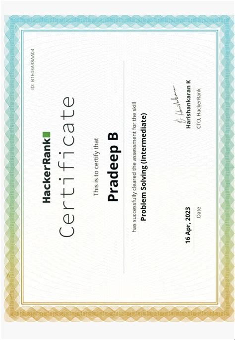 Pradeep B On Linkedin Cpp Hackerrank Problemsolvingskills