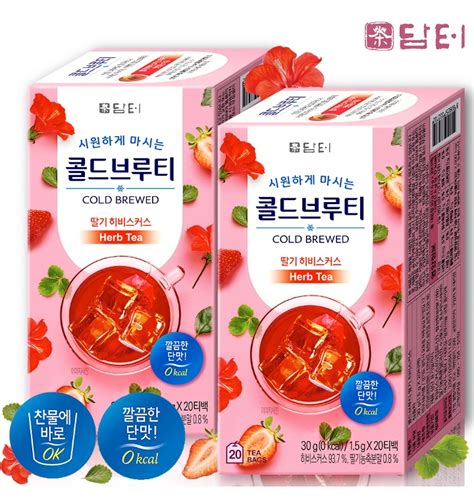 [담터] 담터 콜드브루티 딸기히비스커스 20t 20t 아이스티 티몬
