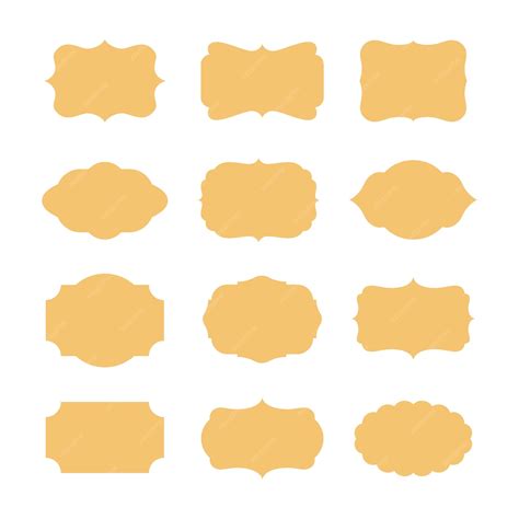 Premium Vector Ornamental Label Frames Old Ornate Labels Decorative