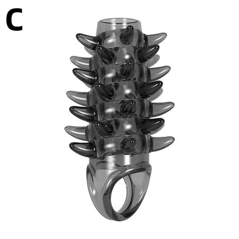 Black Silicone Penis Sleeve Q408034 Smtaste