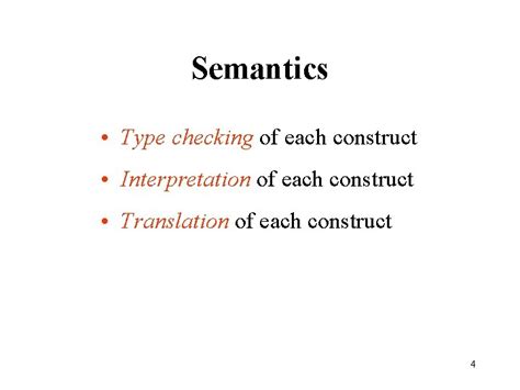 Semantics Analysis 1 Outline Semantic Analyzer Attribute Grammars