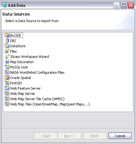 Add Data Wizard UDig 1 3 2 User Guide