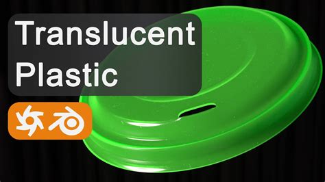 Translucent Plastic Material Blender And Octane Tutorial Youtube