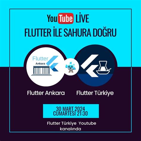 Bu Cumartesi 2130da Flutter Türkiye Ile Ortak Canlı Yayında