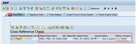 Sap Transport Request Sequencing Checks Discovering Abap