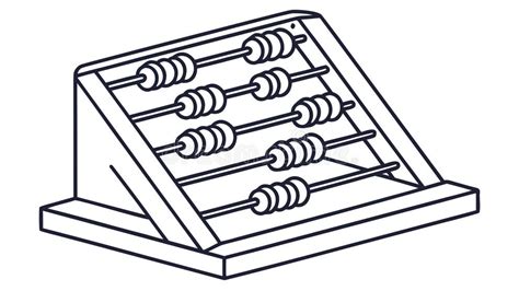 A Classic Wooden Abacus For Counting And Mathematics Vector Design