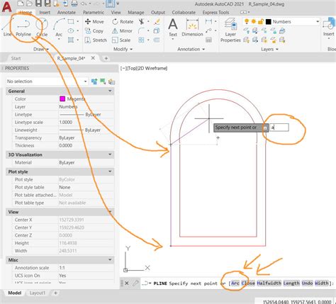 Autocad 2021 How To Get An Existing Arc Drawn With Polyline Arc Option Tool Autodesk Community