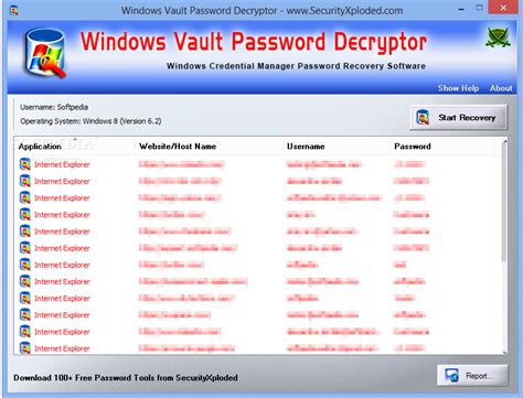 Windows Vault Password Decryptor Portable Download Softpedia
