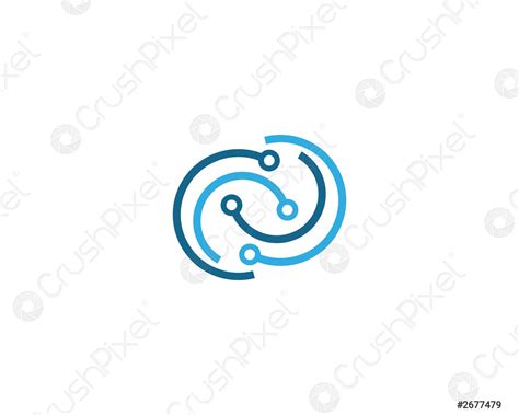 circuit technology logo vector stock vector 2677479 crushpixel