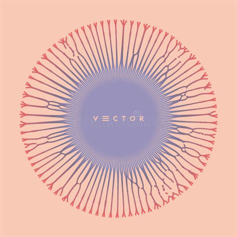 Array With Dynamic Particles Of Small Particles In Circle Modern Science And Technology Element