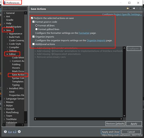 Eclipse 保存文件时自动格式化代码的设置eclispe 保存时不自动format 未生效 Csdn博客