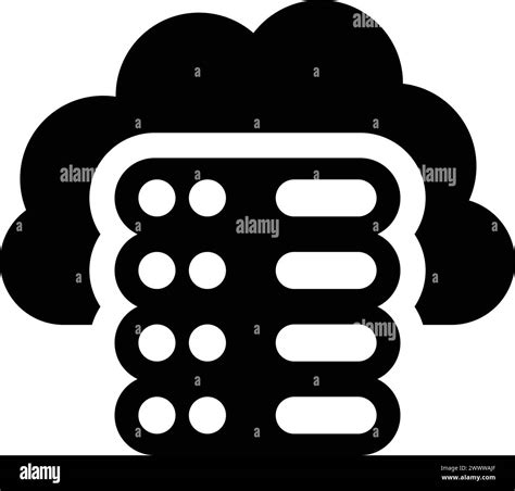 Cloud Server Storage Icon Beautiful Vector Design Perfect Use For Web Print Media Online