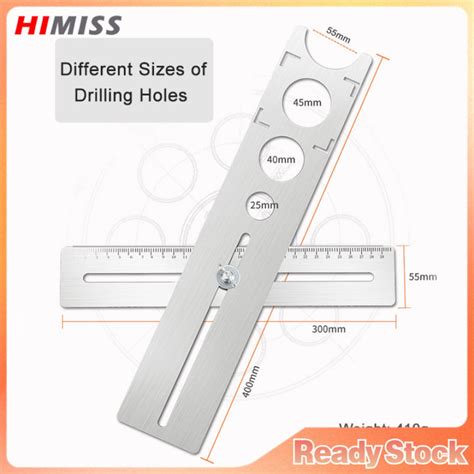 Himiss Multi Angle Ruler Movable Template Angle Measuring Model Tool Instrument Brick Tile Wood
