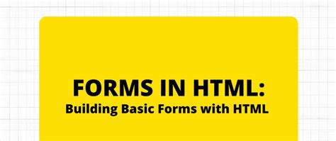 Getting Started With HTML Forms A Detailed Guide DEV Community