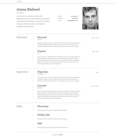 Html Resume Template 20 Free Html Resume Templates 2020 Css Author