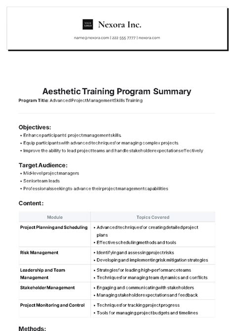 Free Summary Templates And Examples Edit Online And Download