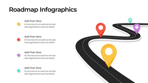 4 Step Roadmap Power Point Template SlideKit
