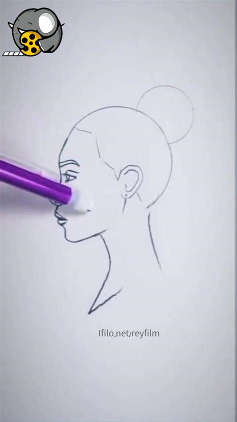 آموزش نقاشی دخترونه از نیم رخ فیلو