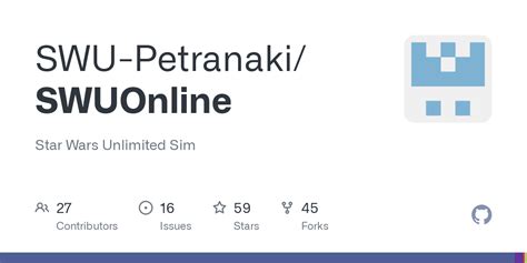 GitHub SWU Petranaki SWUOnline Star Wars Unlimited Sim