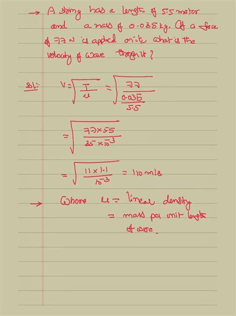 Frequency Of Stationary Wave In A Streched String Iit Jee And Neet Frequency Of Stationary Wave In A Streched String Iit Jee And Neet