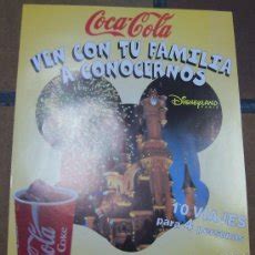 Cartel Publicidad De Coca Cola Disneyland Paris Compra Venta En