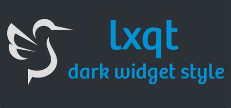 How To Use Dark Color Schema And Widget Style In Lxqt