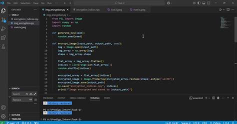 Yamini P Cs On Linkedin Cybersecurity Internship Imageencryption