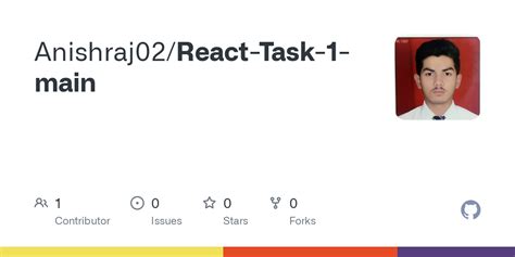 Github Anishraj React Task Main