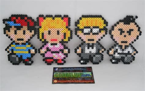 Earthbound Main Party Character Bead Sprites Ness Paula Jeff Poo Etsy