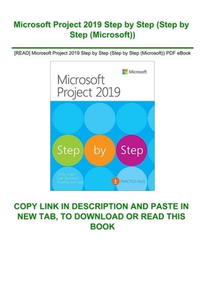 [read] microsoft project 2019 step by step step by step microsoft
