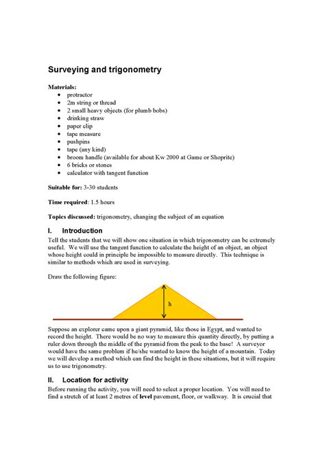 Quantity Surveyor Diary Surveying And Trigonometry