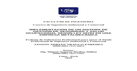 ImplementaciÓn De Un Sistema De GestiÓn De Seguridad Y Pdf Document ImplementaciÓn De Un Sistema De GestiÓn De Seguridad Y Pdf Document