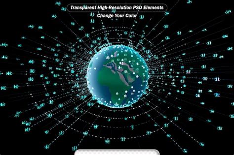 Premium Psd Technology Big Data Protection Concept With Dots And Lines