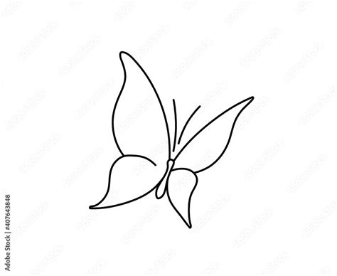 How To Draw A Butterfly Outline