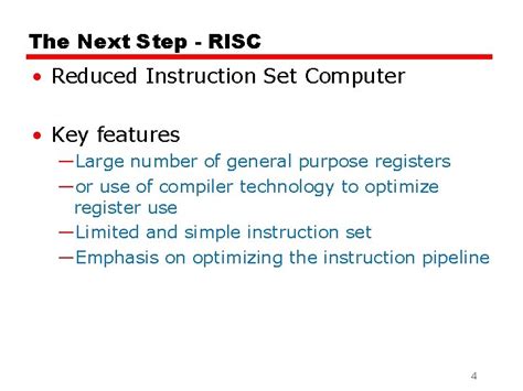 chapter 13 reduced instruction set computers 1 major