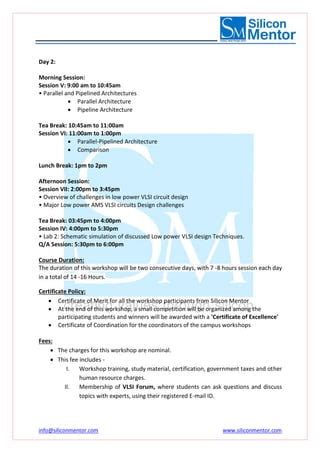 Low Power Vlsi Design Workshop PDF Computer Software And