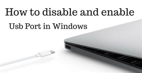 How To Disable And Enable USB Port In Windows 7 8 10 In Hindi Free