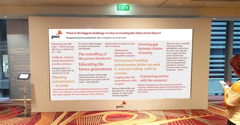 PwC Interactive Media Wall Raw Ideas