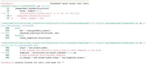 Wrapper Question About Using Mdapackmol Packmol In Python Stack Overflow