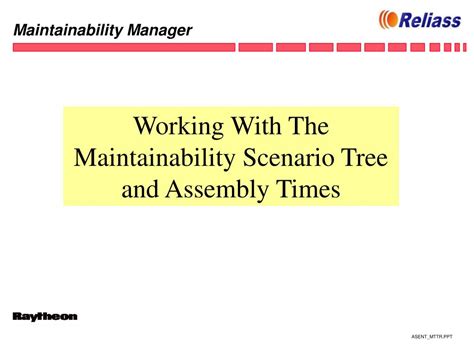 PPT Maintainability Predictions Last Revised PowerPoint Presentation ID