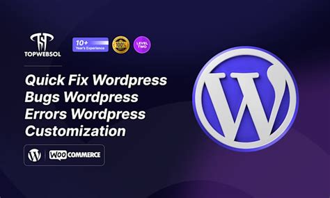 fix wordpress bugs wordpress errors wordpress customization by topwebsol fiverr